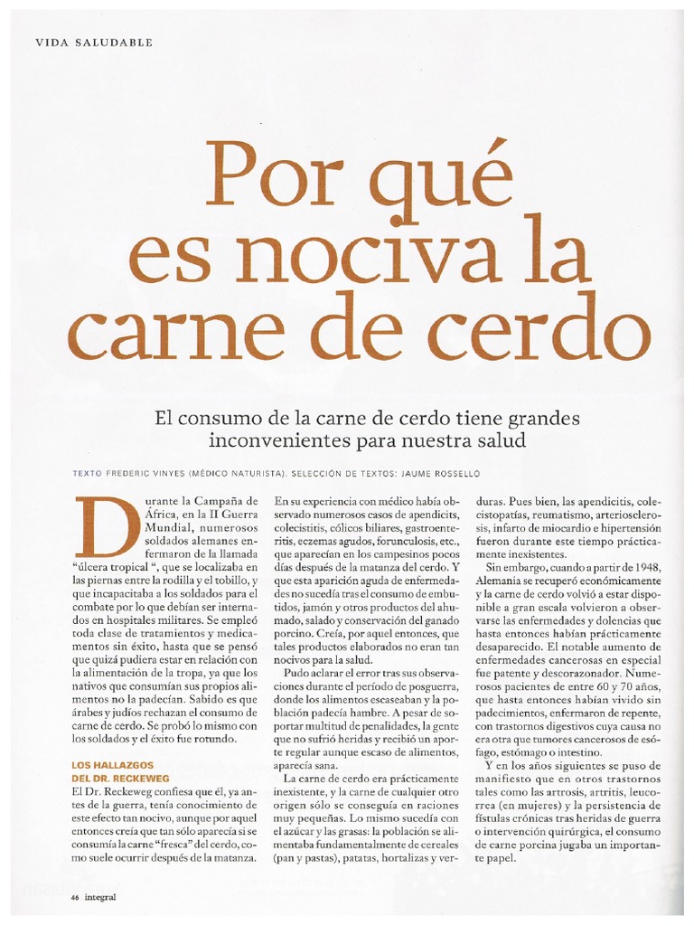 Carne de Cerdo | PDF