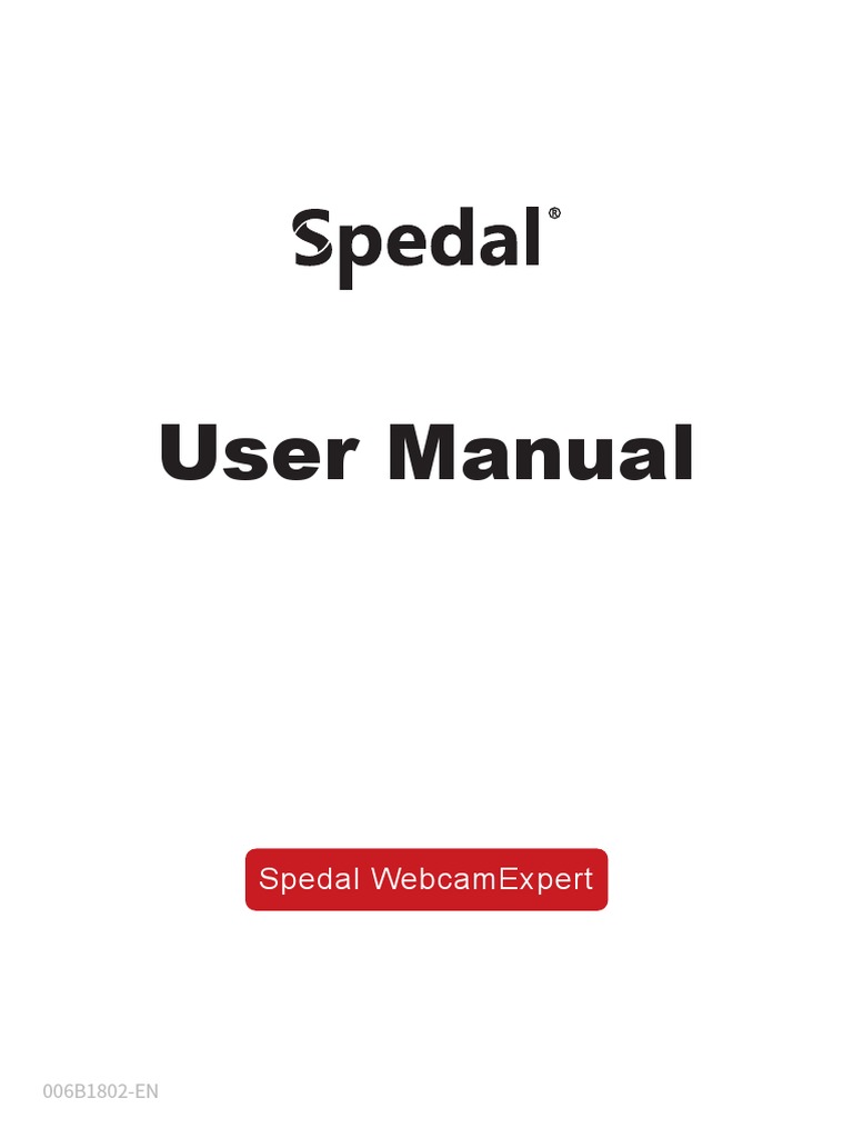 Spedal WebcamExpert 006B1802 EN | PDF | Installation (Computer Programs) | Computer File