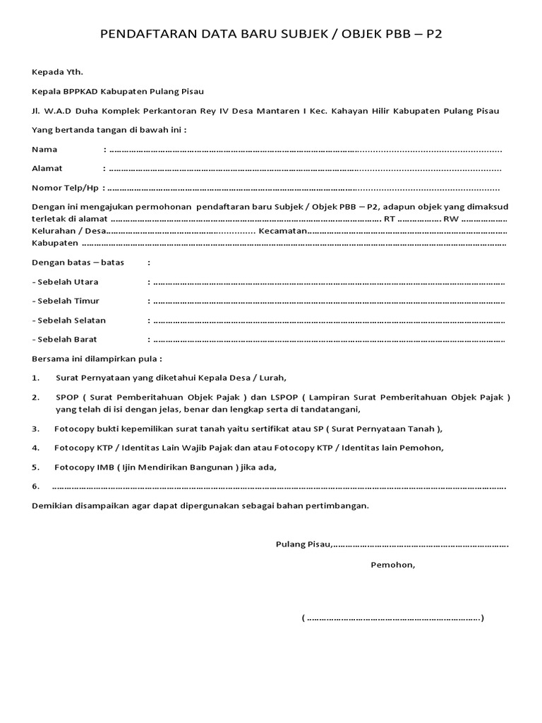 Form PBB Baru | PDF | Olahraga & Rekreasi | Hukum