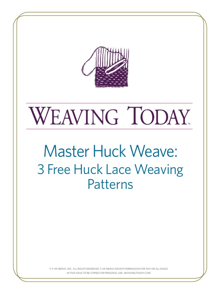 How To Weave Huck | PDF | Weaving | Loom