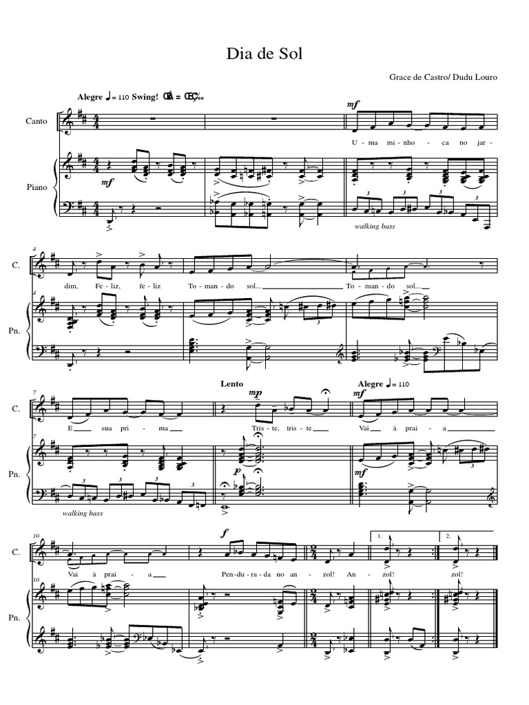 Dia de Sol - G. Castro / D. Louro | PDF