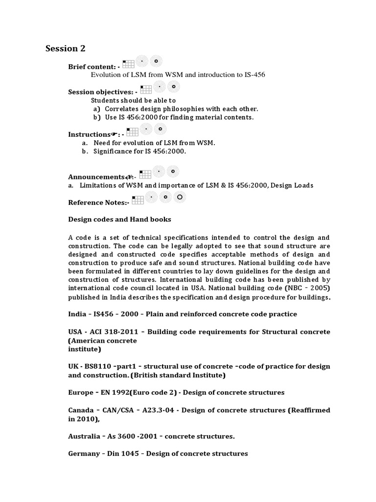 Session 2 - Evolution of LSM From WSM and Introduction To IS-456 | PDF ... Session 2 - Evolution of LSM From WSM and Introduction To IS-456 | PDF ...