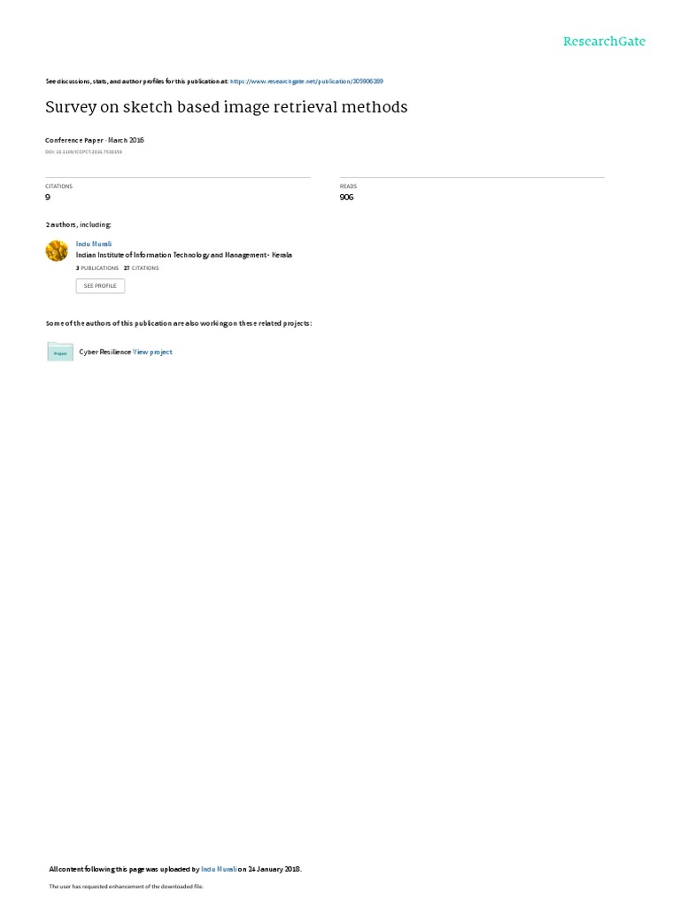 Survey On Sketch Based Image Retrieval Methods | Download Free PDF | Information Retrieval ...