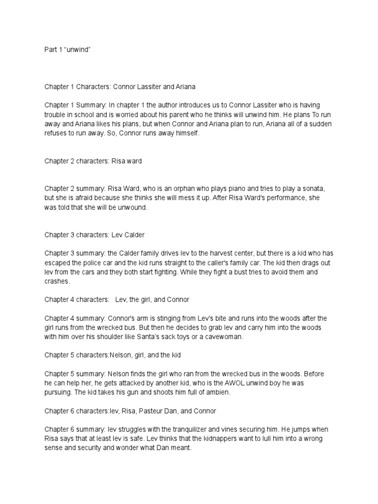 Part 1 "Unwind" 3 | PDF