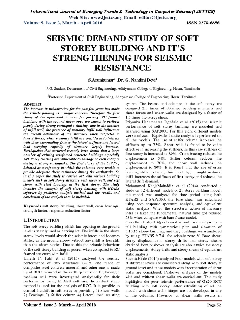Seismic - Demand - Study - of - Soft - Storey - Building and Its ...
