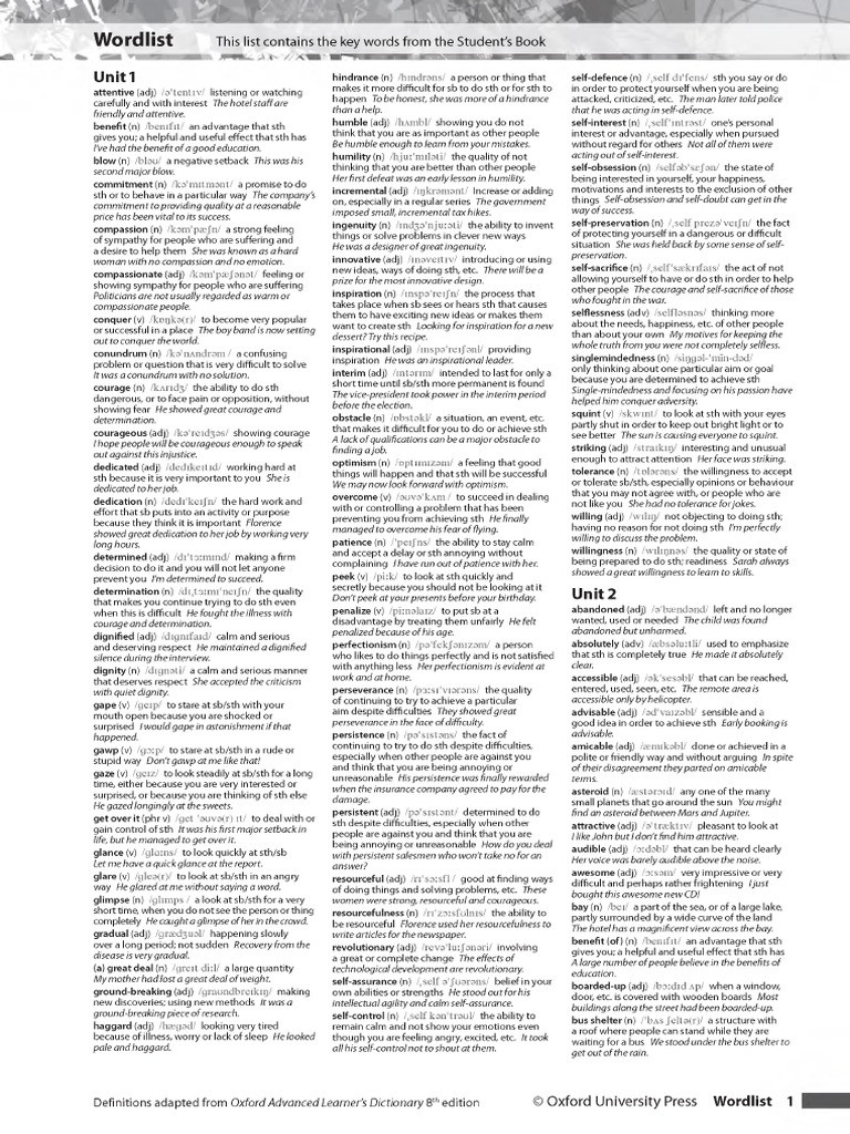 Insightuppintermediatewordlist Copyable | PDF