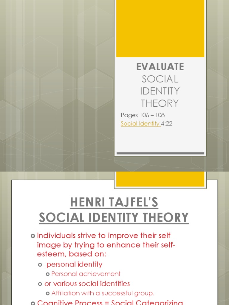 Findings of Tajfel & Turner's Study | PDF | Stereotypes | Social Psychology