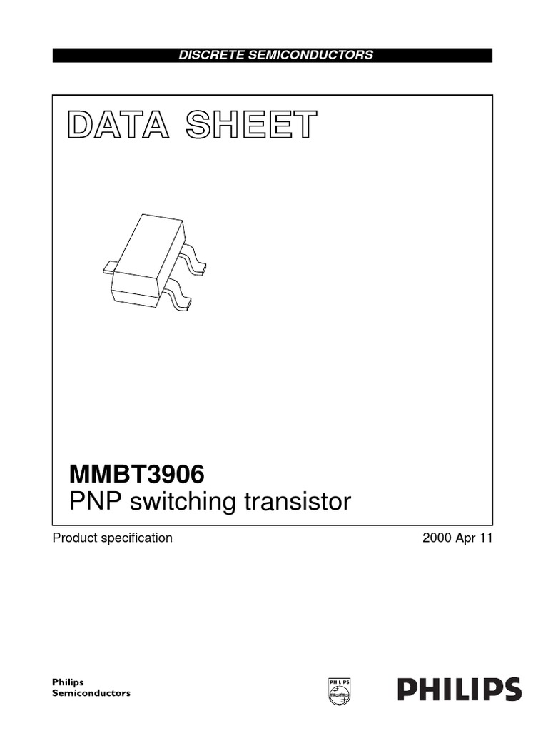 Transistor Datasheet MMBT3906 200ma 40V PNP 7BP 7BT SMD (DISCRETE ...