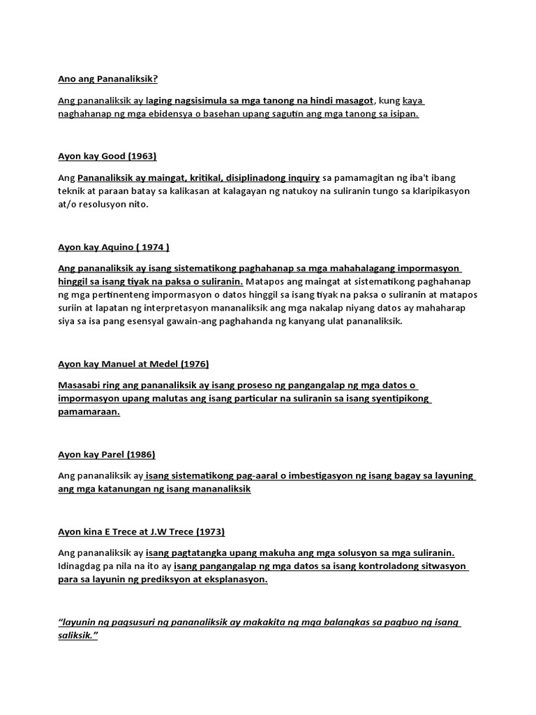 Pagbasa at Pagsusuri | PDF