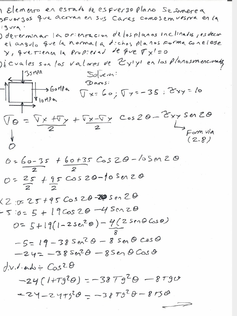 Dokumen - Tips - Ejercicios Esfuerzos Biaxiales y Triaxiales | PDF