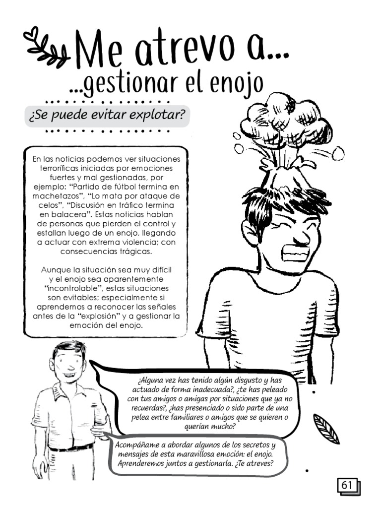 Gestión Del Enojo Me Atrevo | PDF | Ira | Temor