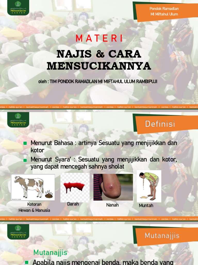 Materi Najis & Cara Mensucikannya | PDF