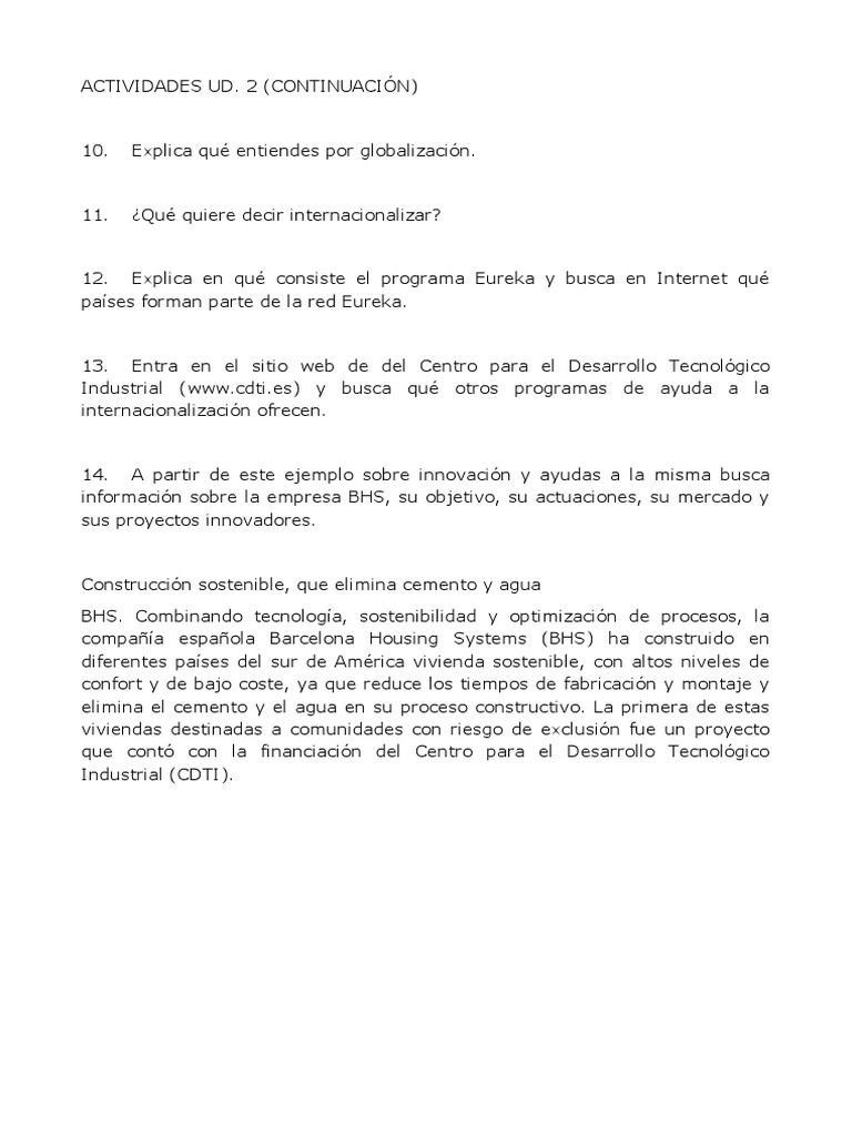 Actividades | PDF