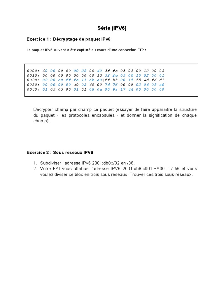 Serie1 IPv6 | PDF