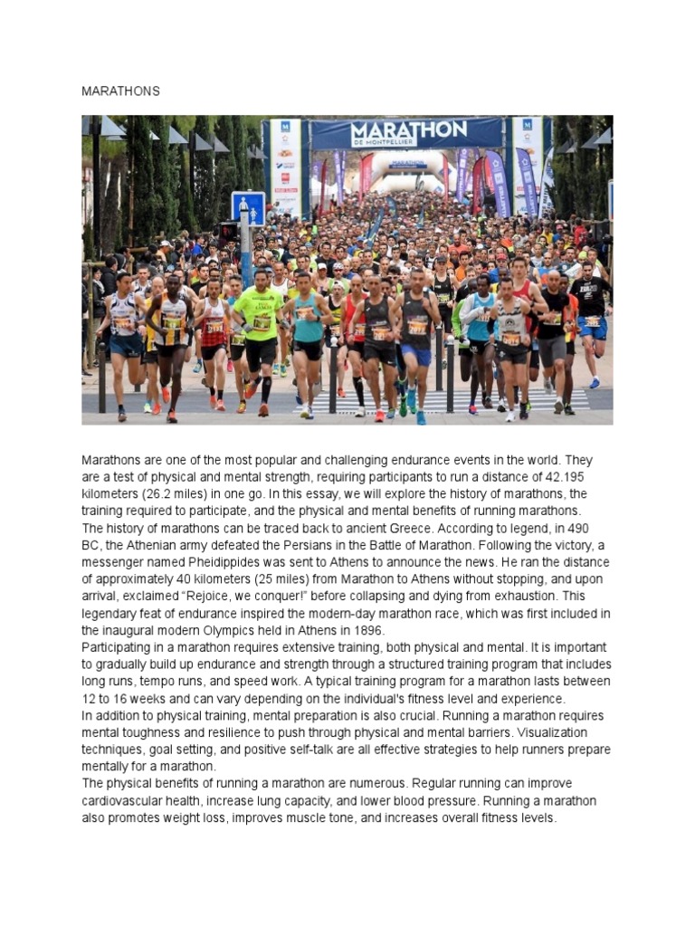 Marathons | PDF | Marathon | Running
