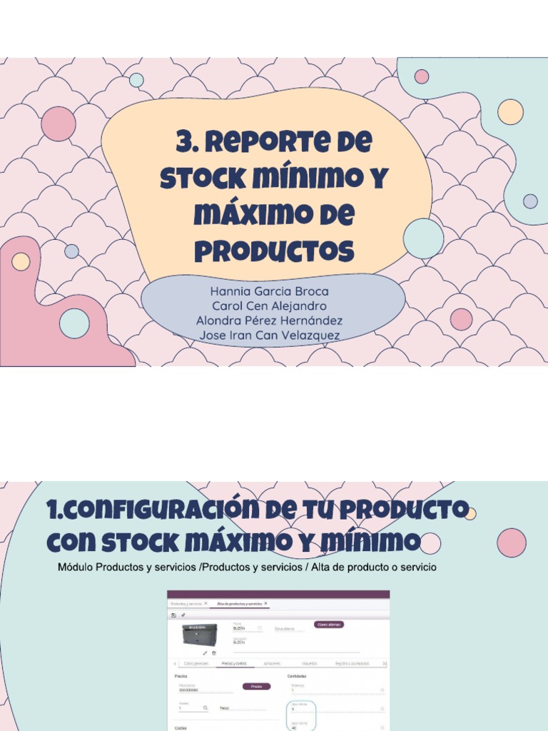 Reporte de Stock Minimo y Maximo | PDF