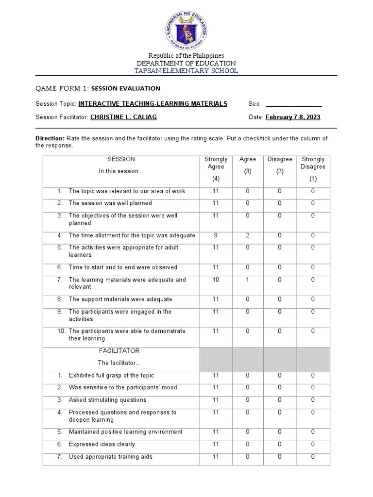 Qame Form 1 and 2 | PDF | Learning | Cognitive Science