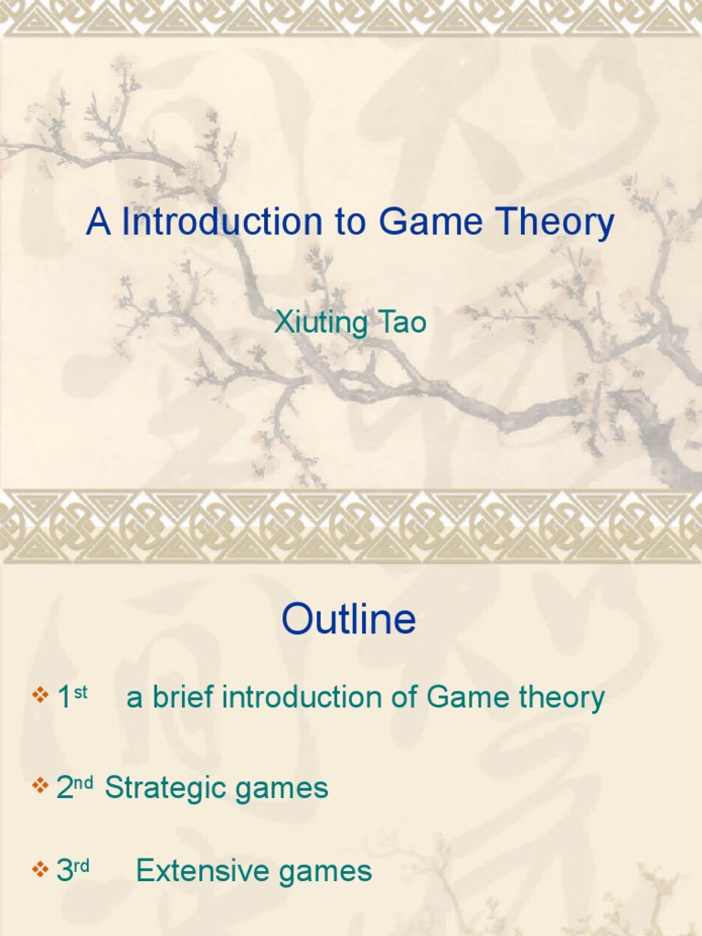 Game Theory Overview & Applications | PDF | Game Theory | Gaming