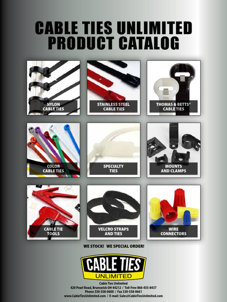 Cable Ties Unlimited Product Catalog: Thomas & Betts® Cable Ties Nylon ...
