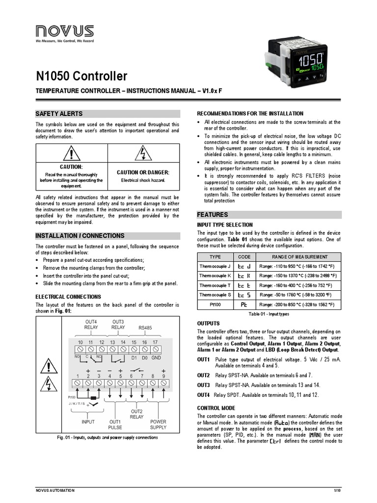 Manual n1050 v10x F English | PDF | Control Theory | Parameter (Computer Programming)