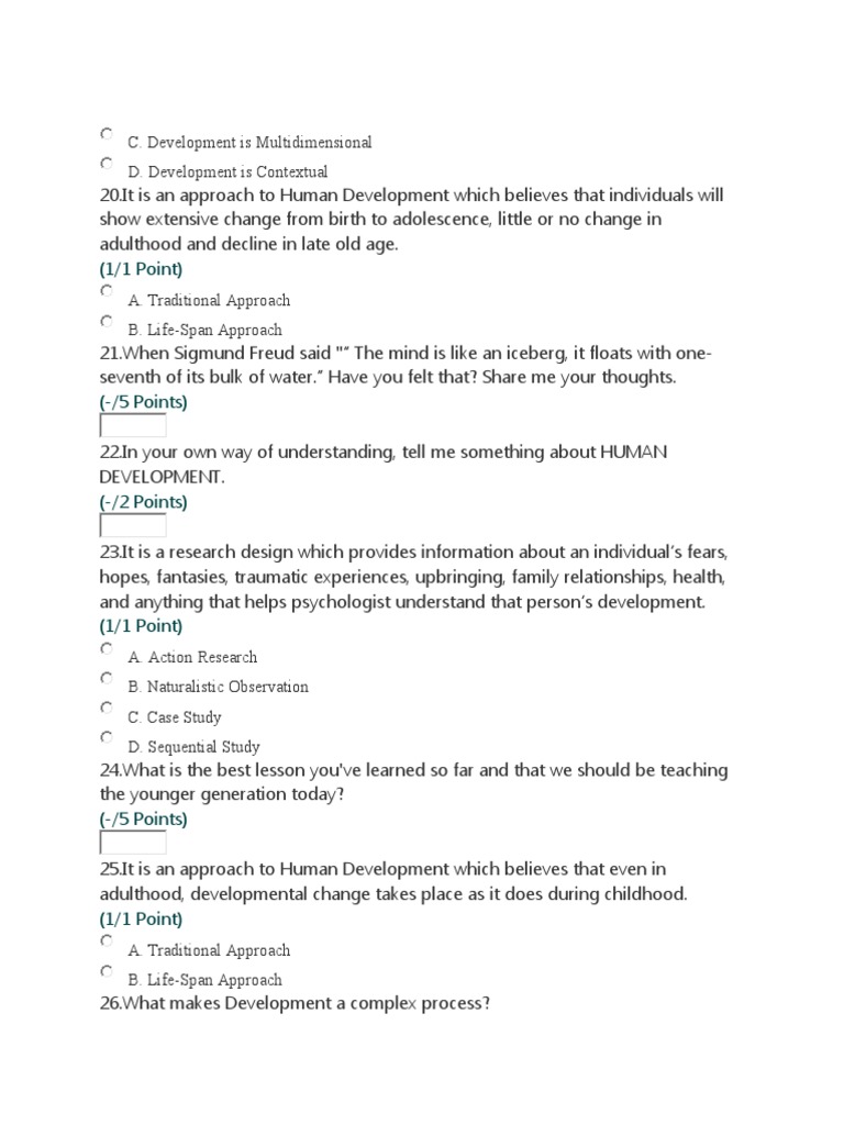 Understanding Human Development Through a Lifespan Approach | PDF ...