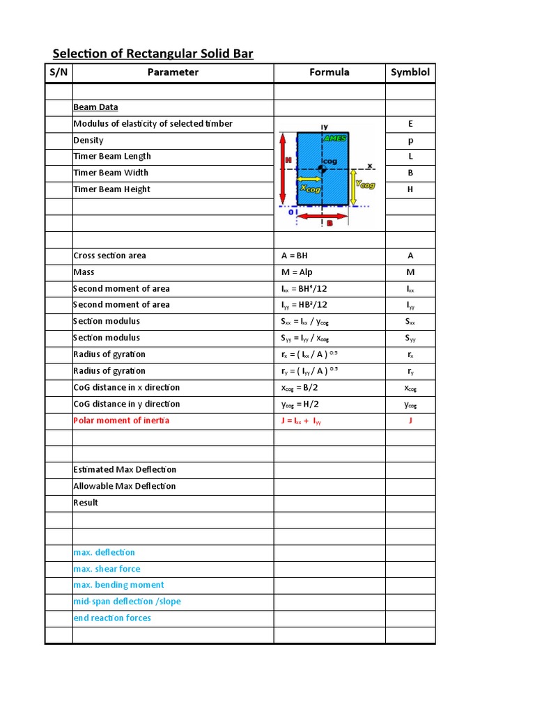 Beam Selection | PDF | Beam (Structure) | Young's Modulus