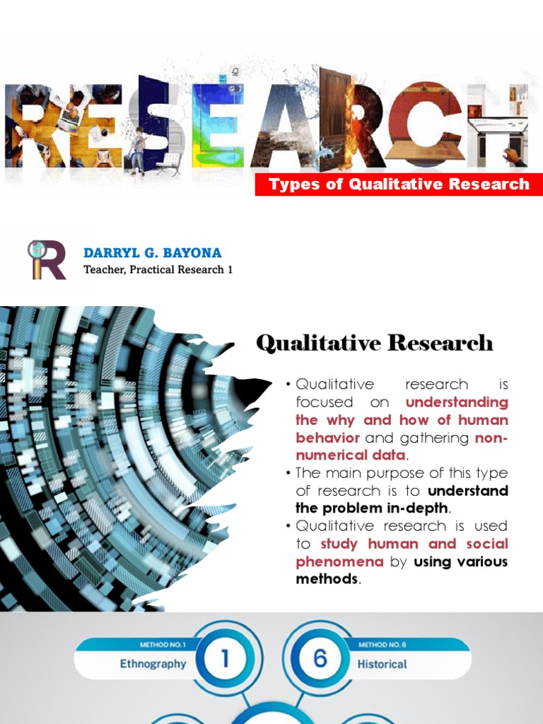 4 Types of Qualitative Research | PDF