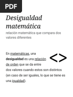 Signos de Desigualdad Matemática | PDF | Desigualdad (Matemáticas ...