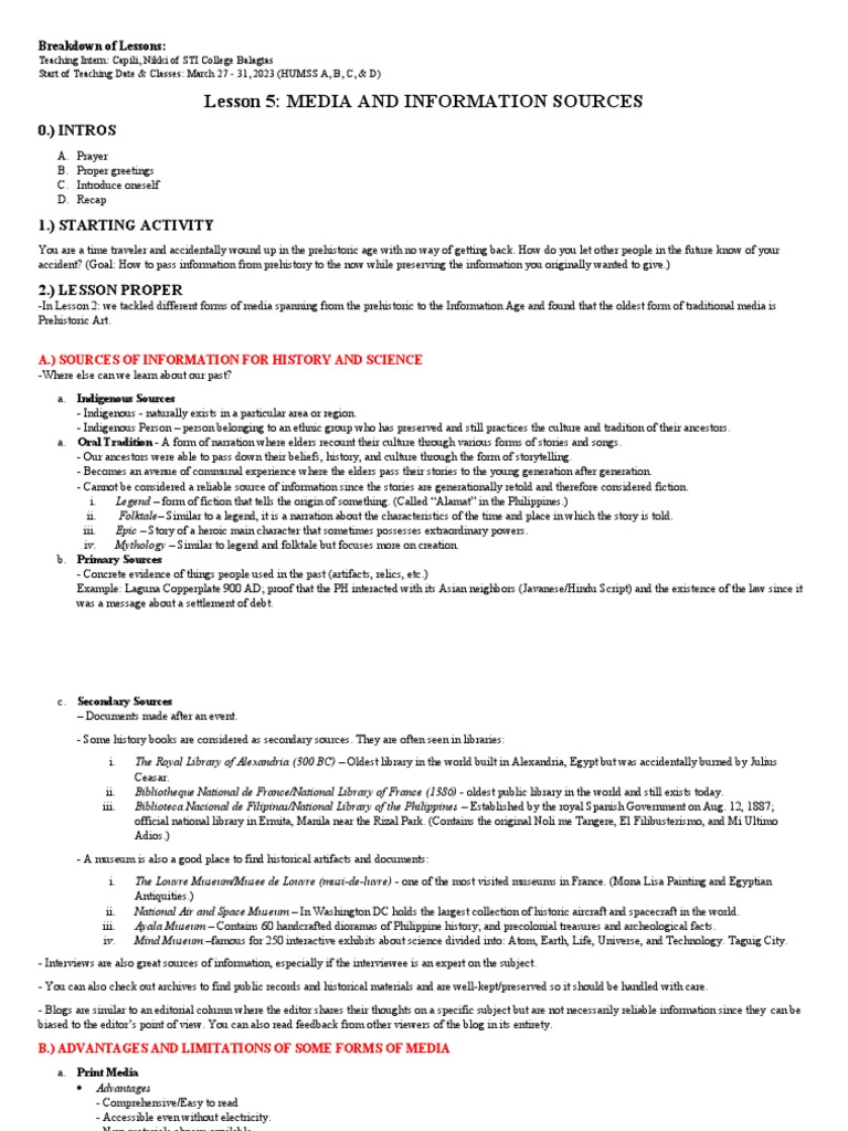 PT 5 LSN Mil SHS | PDF | Mass Media | Museum PT 5 LSN Mil SHS | PDF | Mass Media | Museum