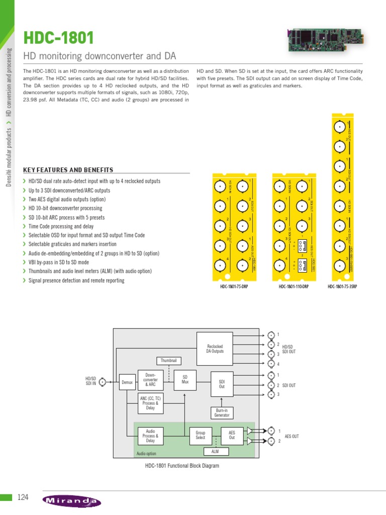 HDC-1801 Datasheet en | PDF | Computer Engineering | Storage Media