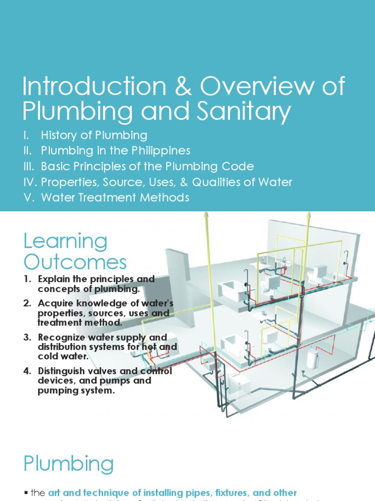 Introduction & Overview of Plumbing and Sanitary | PDF | Water ...