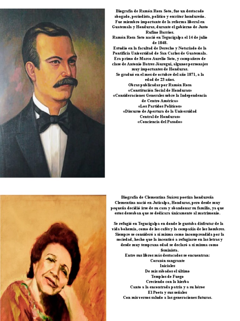 Biografía de Ramón Rosa Soto | PDF | Honduras