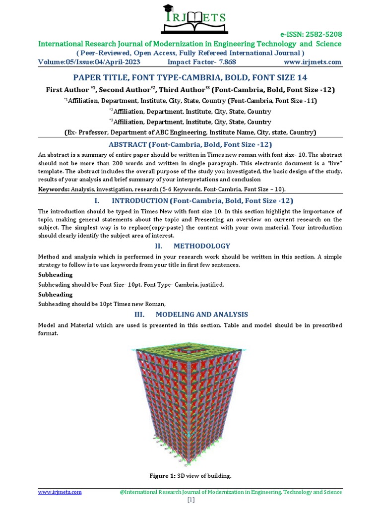 IRJMETS Template | PDF