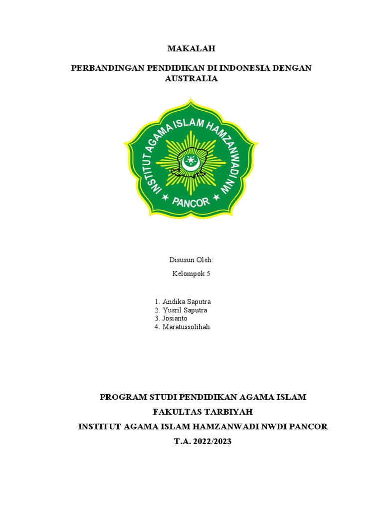 Makalah Perbandingan Pendidikan Kelompok 5 | PDF