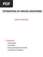 Estimation of Creatinine by Jaffe Method (Edited) | PDF | Creatinine ...