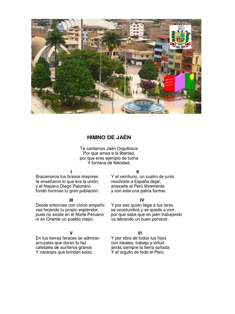 Himno de Jaén, Perú: Letra y Significado | PDF