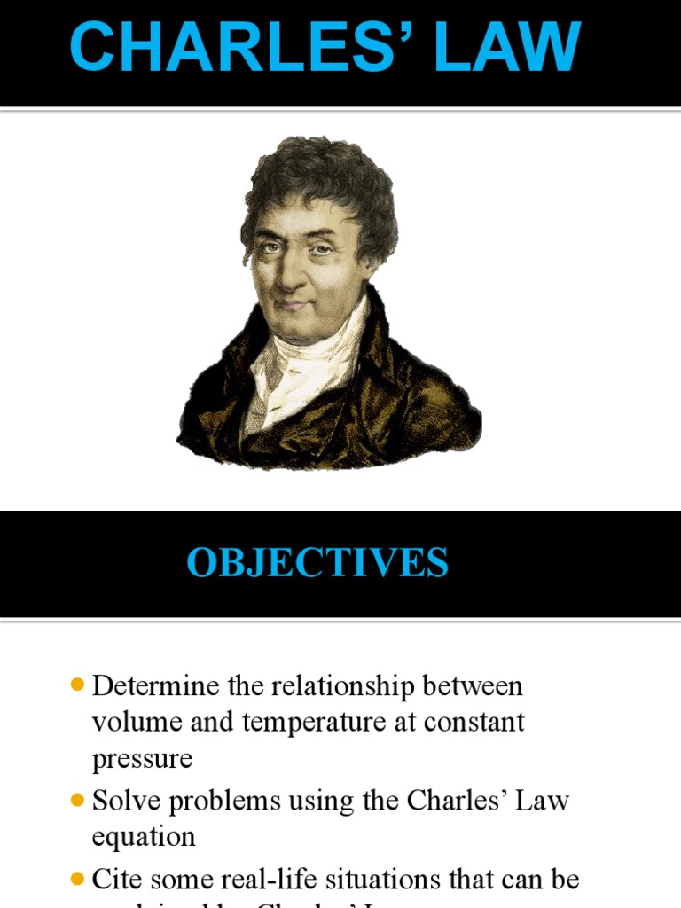 Charles' Law | PDF | Gases | Atmosphere Of Earth