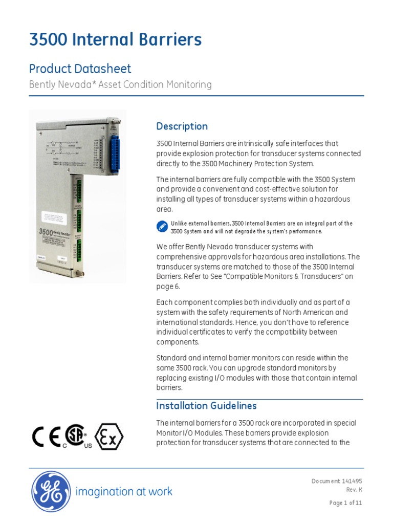 3500 Internal Barriers Datasheet 141495k | PDF | Electrical Wiring | Programmable Logic Controller