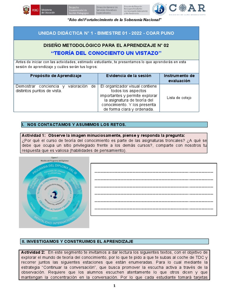 DMPA 2 TDC 2022 4to | PDF | Conocimiento | Cognición