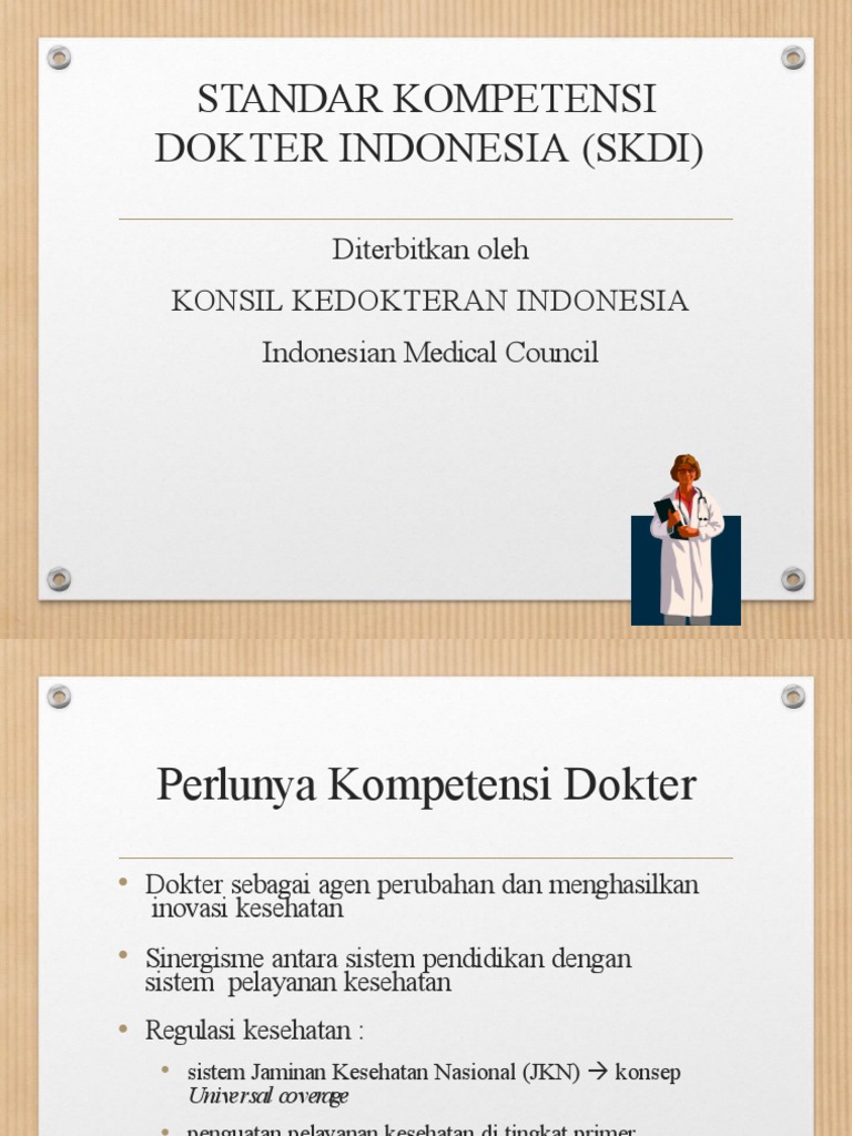 Standar Kompetensi Dokter Indonesia 2025 | PDF | Karier & Perkembangan ...