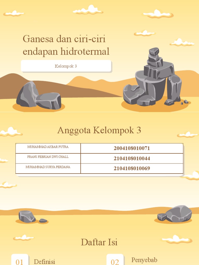 Ganesa Dan Ciri-Ciri Endapan Hidrotermal: Kelompok 3 | PDF