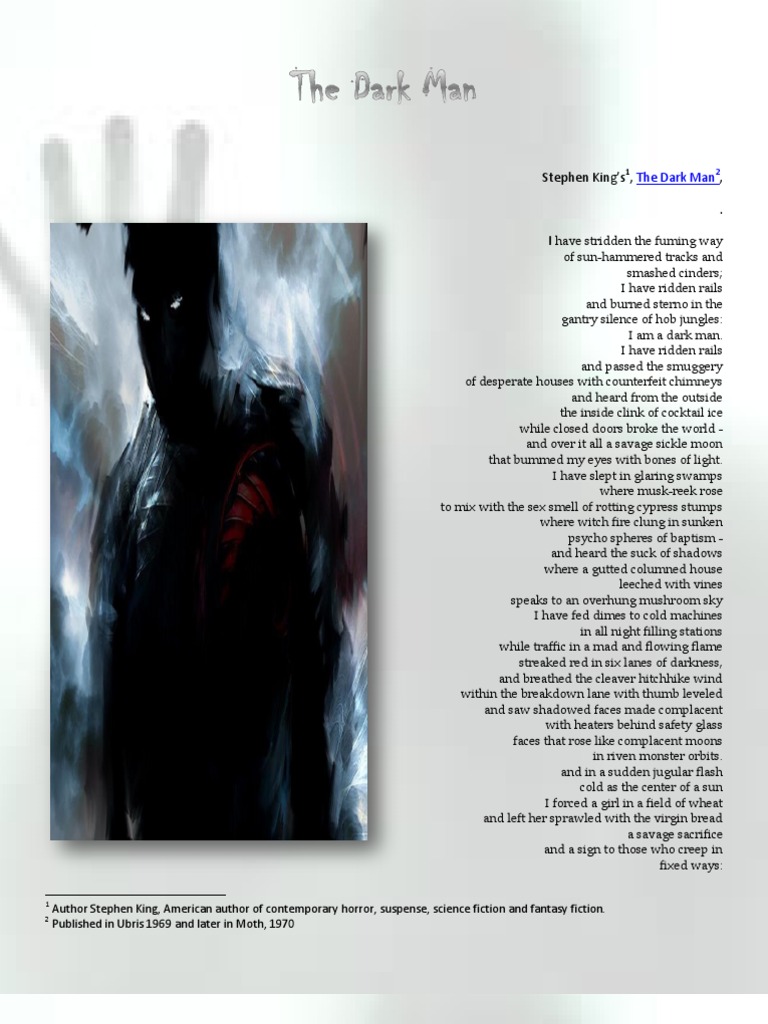 The Dark Man | PDF | H. P. Lovecraft | Randall Flagg