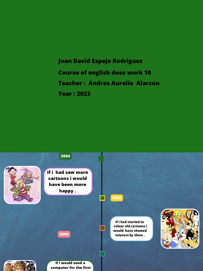 Juan David Espejo Rodriguez Course of English Does Work 10 Year: 2023 ...