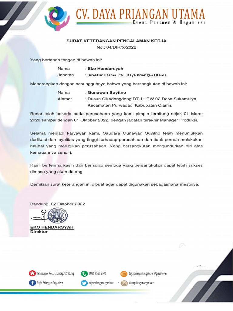 PAKLARING From CV Daya Priangan Utama | PDF