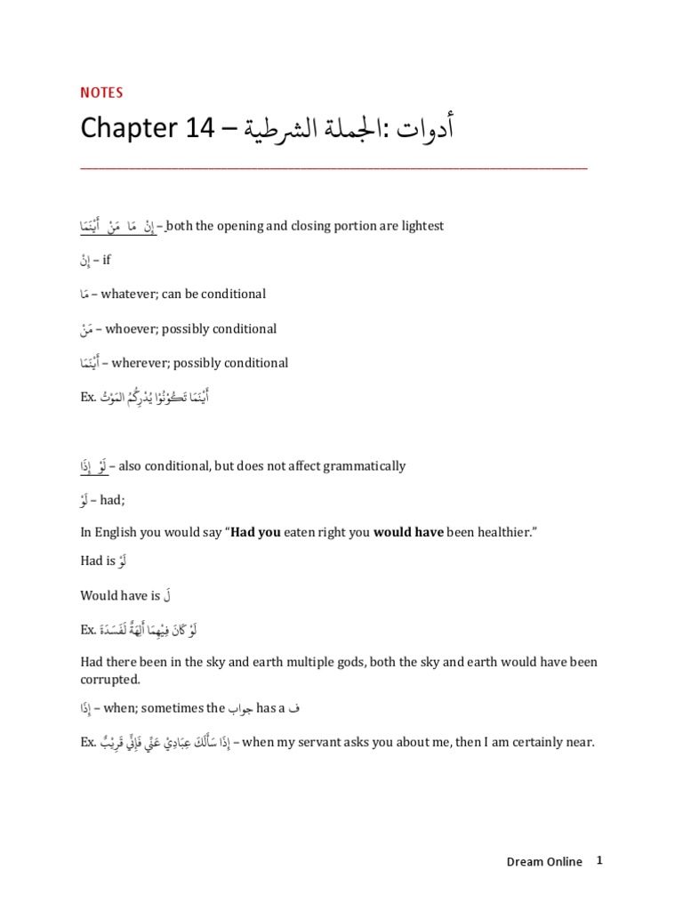 Notes - Adwat Shartiyya | PDF