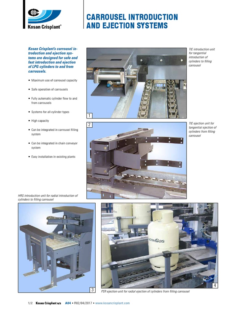Carrousel Introduction and Ejection Systems Eng | PDF | Equipment ...