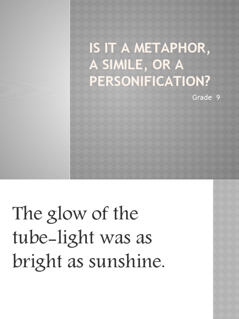 Simile, Metaphor, Personification | PDF