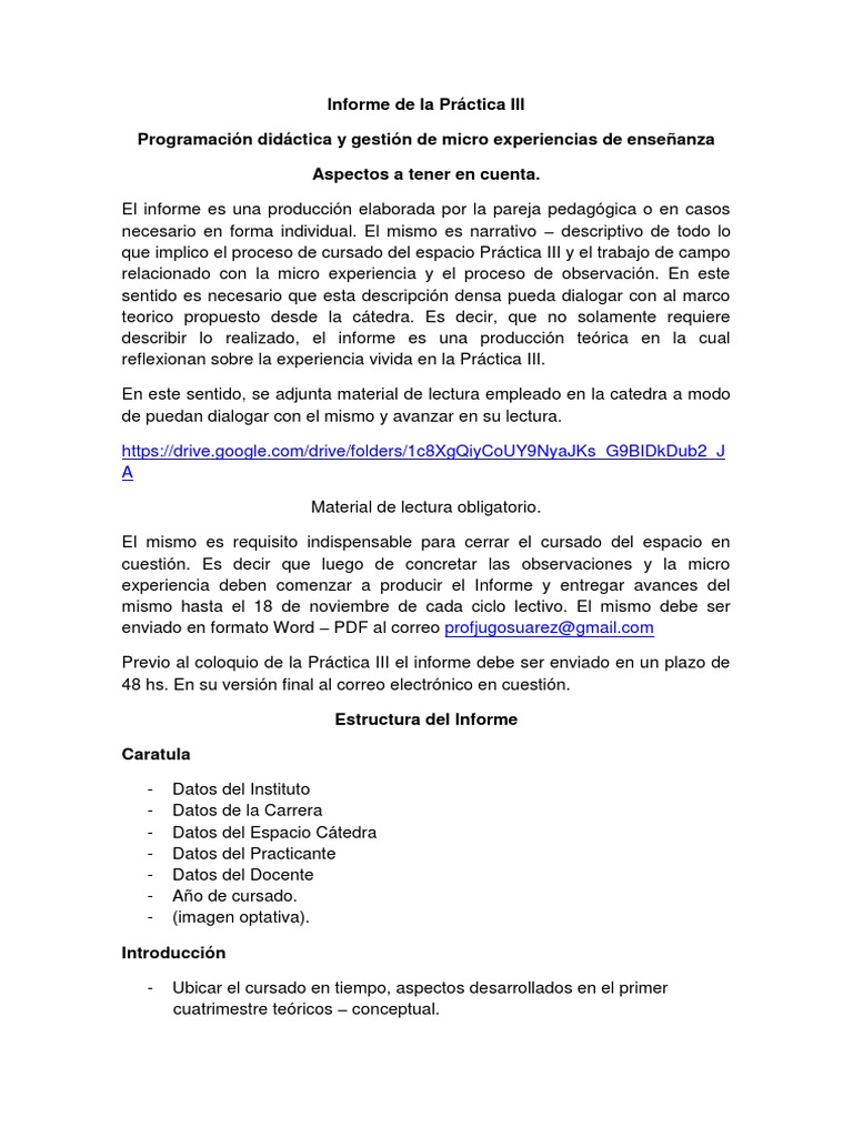 17 Estructura - Informe de La Práctica III | PDF | Cognición | Aprendizaje