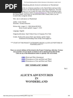 Alice in Wonderland Full Script | PDF