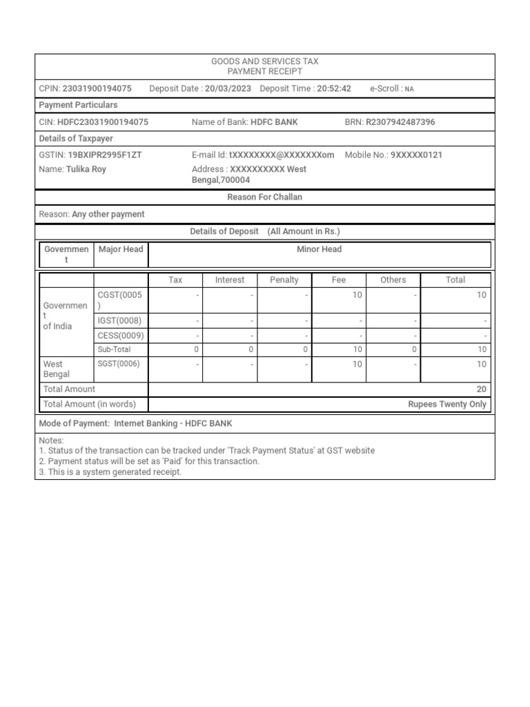 GST-Challan Receipt (1) | PDF